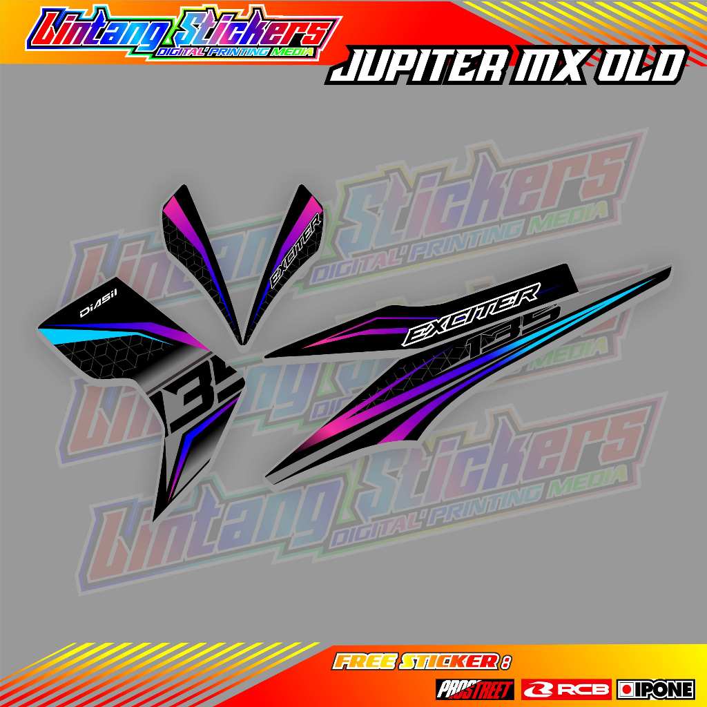 Jual STRIPING VARIASI YAMAHA JUPITER MX OLD / STICKER LIST MOTOR YAMAHA ...