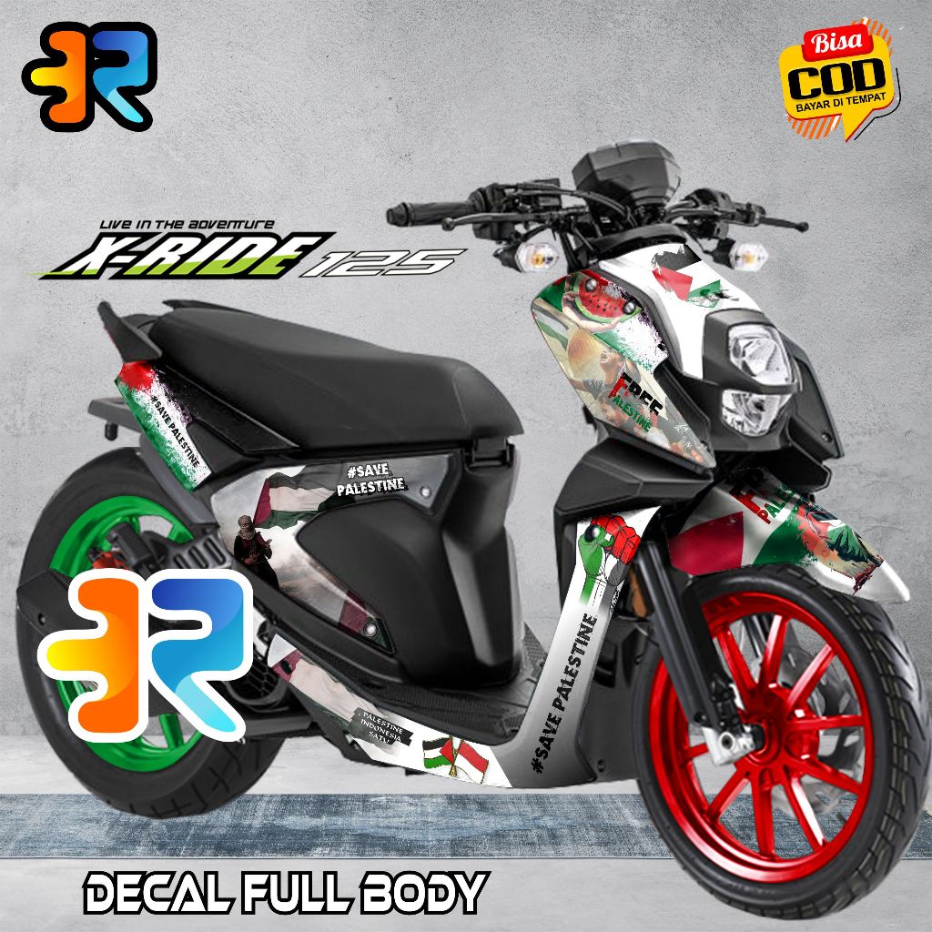 Jual Decal X Ride 125 Stiker Full Body Variasi Desain Palestina ...