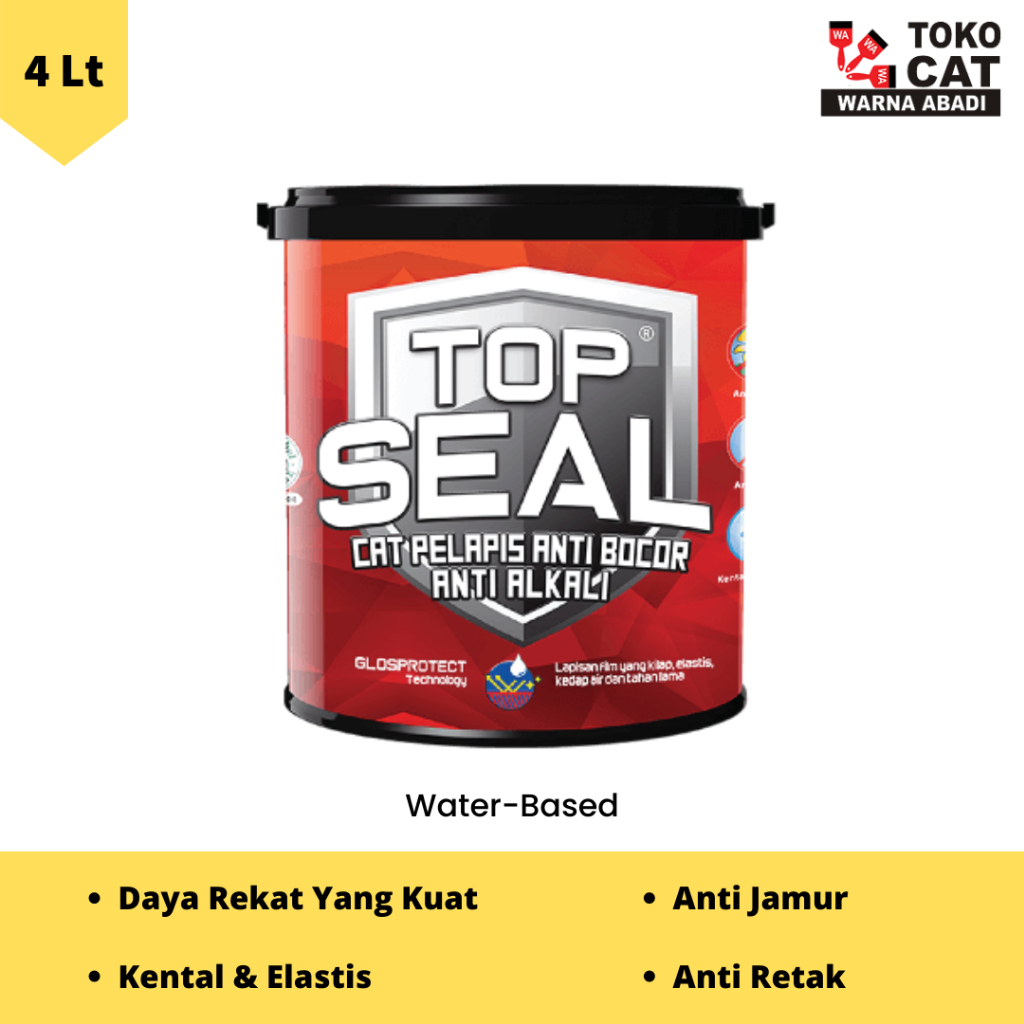 Jual CAT TOPSEAL WARNA PUTIH KEMASAN 4KG | Shopee Indonesia