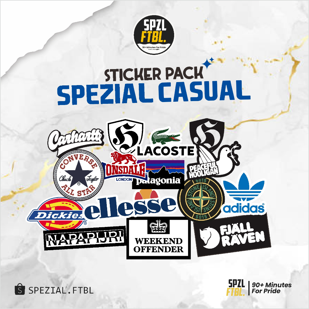 Jual STICKER PACK SPEZIAL CASUAL - STIKER FOOTBAL CASUAL, STIKER LAPTOP ...
