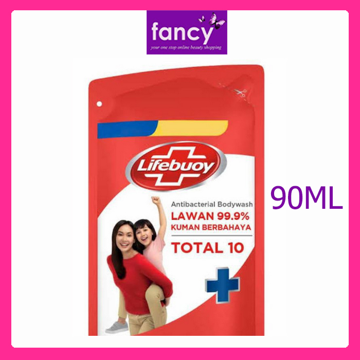 Jual Lifebuoy Body Wash 90ML SMALL Refill Total 10 Antibakteri | Shopee Indonesia