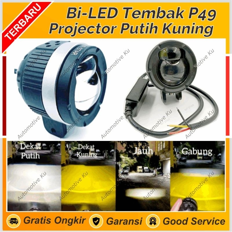 Jual LAMPU TEMBAK BILED LASER 2 WARNA SINAR FOKUS CUTOFF P49 MOBIL MOTOR KABUT FOGLAMP SOROT ...