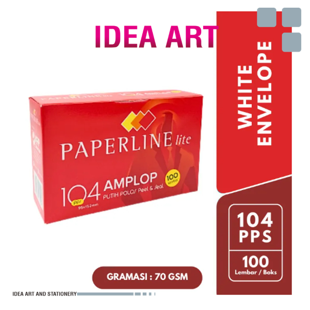 Jual Amplop Kecil Putih Polos Paperline Lite 104 PPS 100 lbr - 1 Pak ...