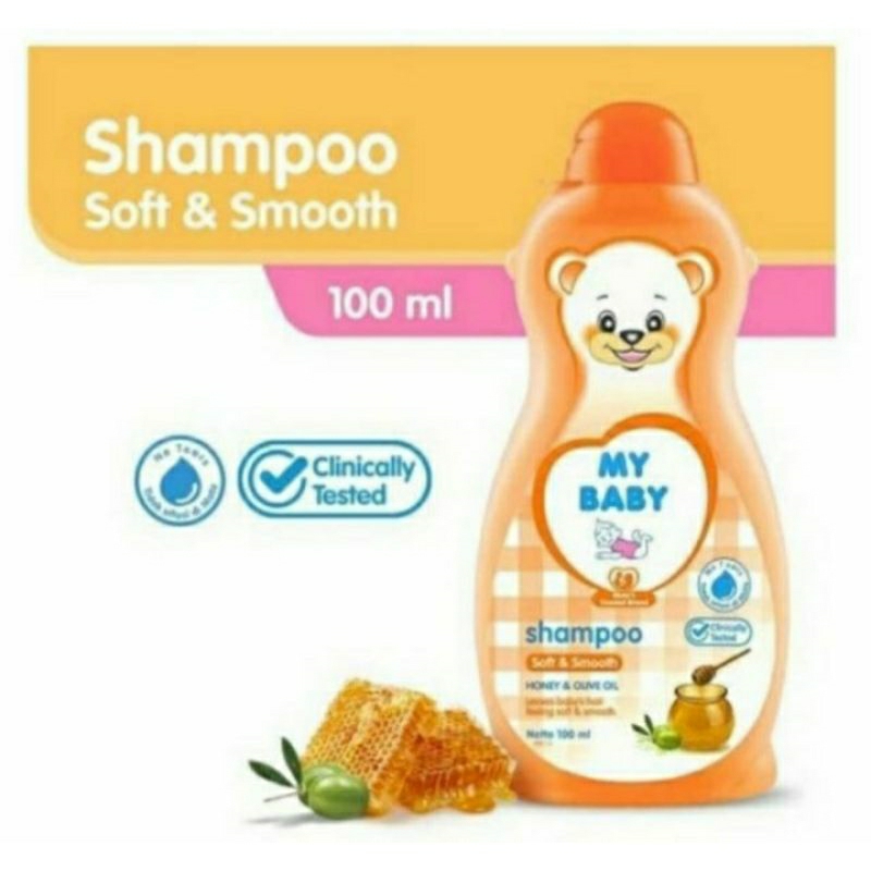 Jual My Baby Shampoo soft and smooth 100 ml - Honey & Olive Oil ...