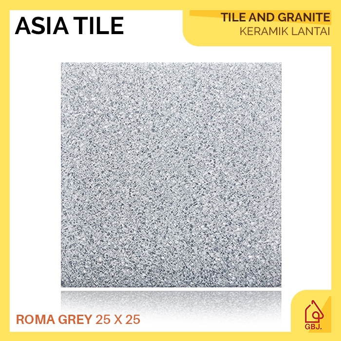 Jual KERAMIK ASIA TILE 25 X 25 ROMA GREY / KERAMIK LANTAI KAMAR MANDI / KERAMIK KASAR TERAS ...