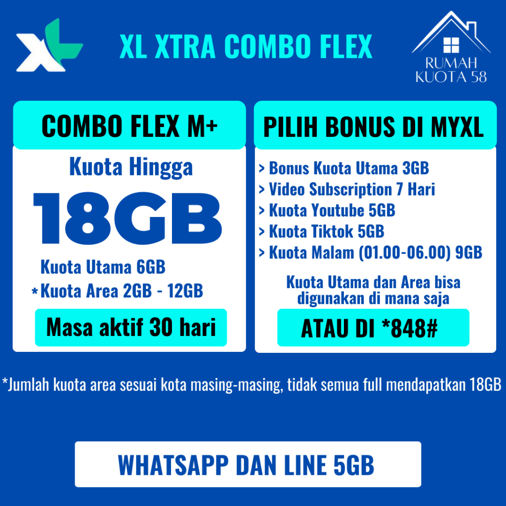 Jual PAKET DATA XL COMBO FLEX, COMBO VIP, COMBO MIINI, COMBO PLUS, HOTROD HARGA MURAH | Shopee ...