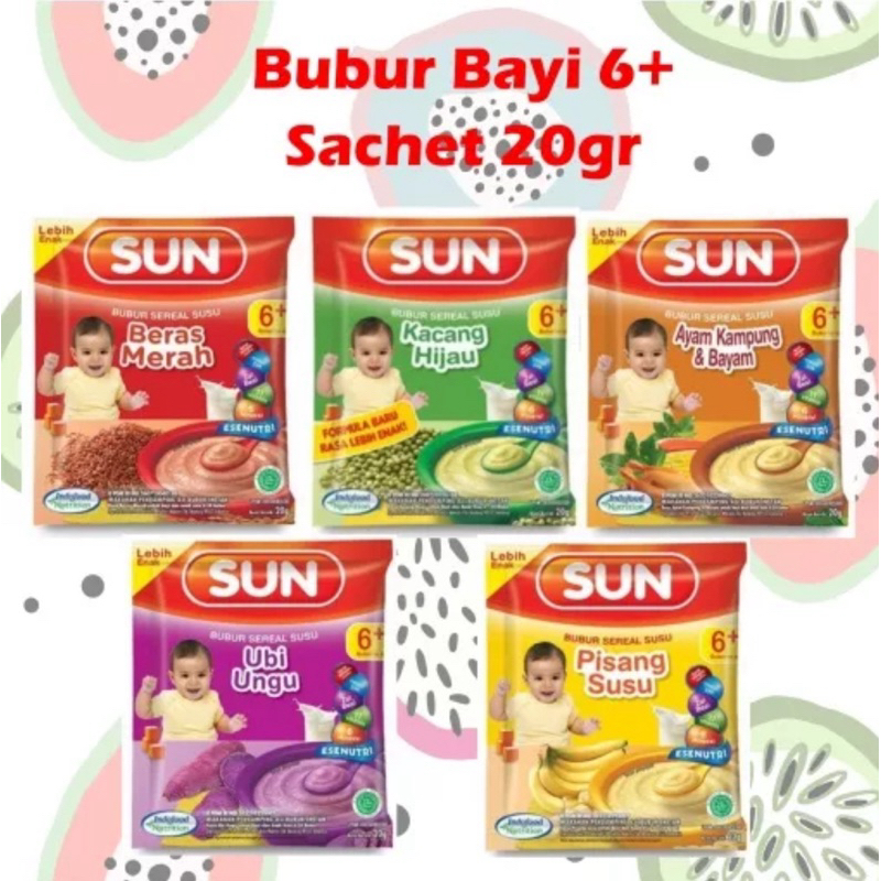 Jual SUN BUBUR BAYI MPASI 6+ 20gr(1pcs) / SUN MP-ASI 20g / SUN MPASI ...