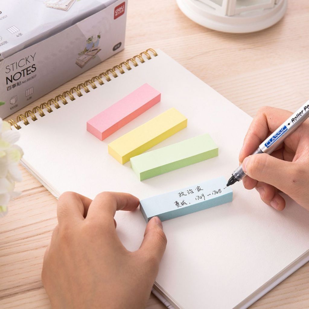 Jual Memo Stick Index Tab Penanda Warna Isi 4 76x19 Mm STICKY NOTE ...
