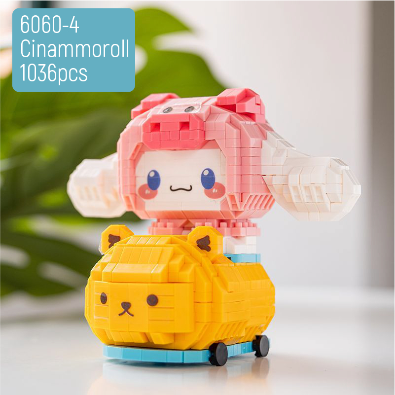 Jual Sanrio Go-Kart Series Nano Block Kart Mainan Balok Susun go kart ...