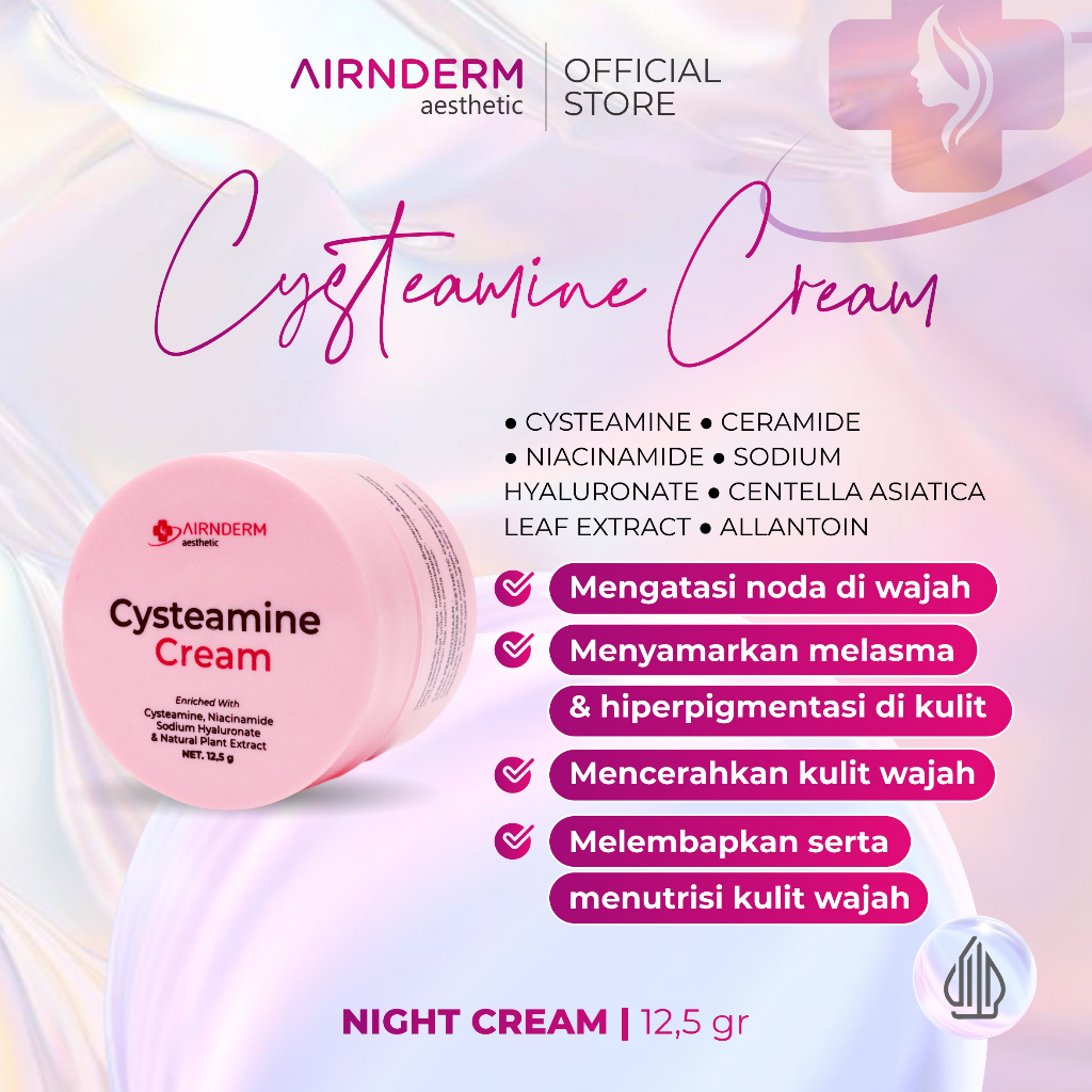 Jual Airnderm Aesthetic Cysteamine Cream (by AIRIN BEAUTY) | Shopee ...
