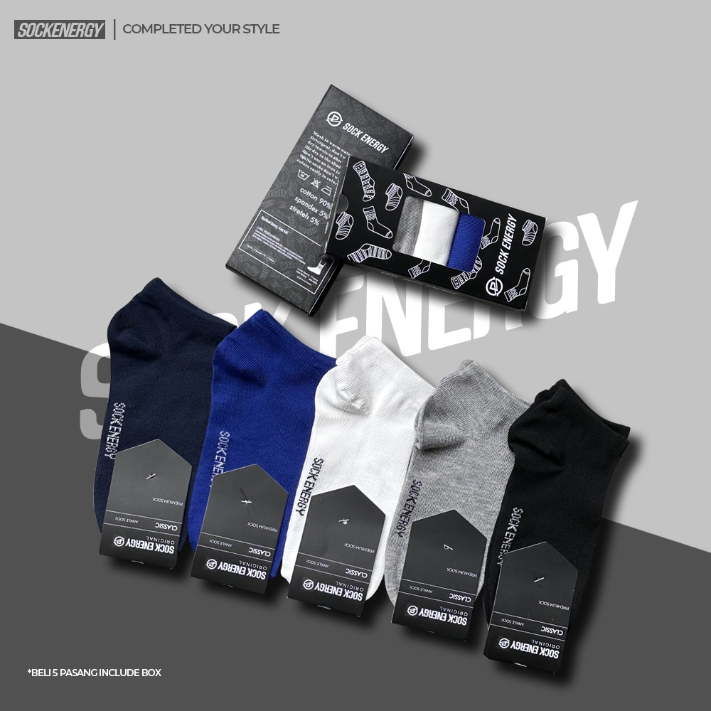 Jual Kaos Kaki Polos Sock Energy / Basic Sock / Kaoskaki PRIA WANITA All Size / Sock Man GKS ...