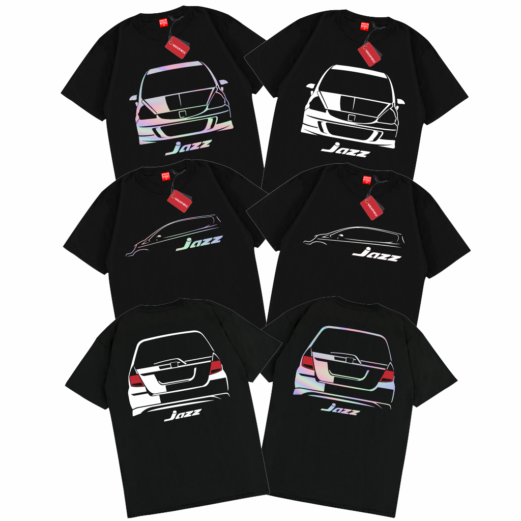 Jual SAKAZUKI Kaos Baju Distro Katun Combed 24s Unisex Gambar Mobil HONDA JAZZ GD 3 GD3 Siluet ...