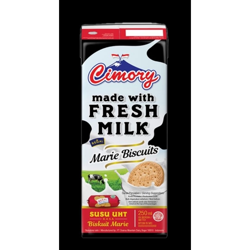 Jual Cimory susu UHT marie regal biscuits 250ml | Shopee Indonesia