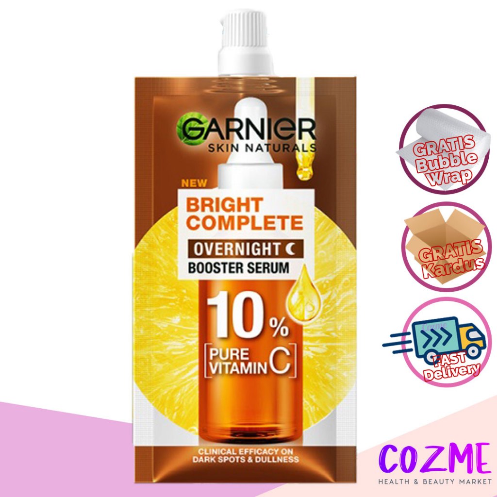 Jual GARNIER Bright Complete Overnight Booster Serum Sachet 7,5mL ...