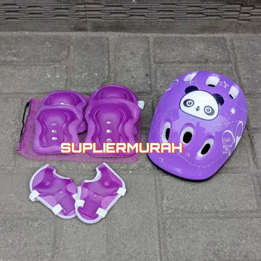 Jual helm dan deker sepatu roda skateboard paketan helm dan pelindung ...