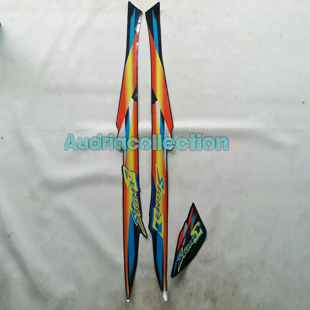 Jual Stiker Striping Lis Motor Yamaha Sigma 1997 Full Hitam-Biru ...