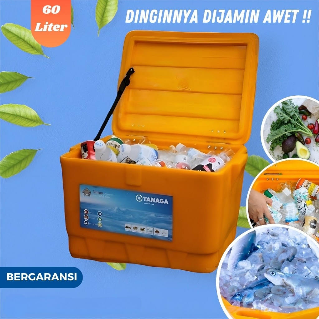 Jual Cooler Box Tanaga 60 Liter Termos Es Kotak Tempat Es Batu Daging ...
