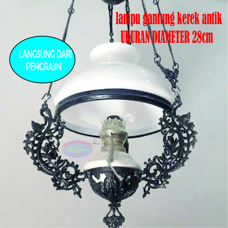 Jual lampu hias antik,lampu antik,lampu gantung antik 28cm | Shopee ...