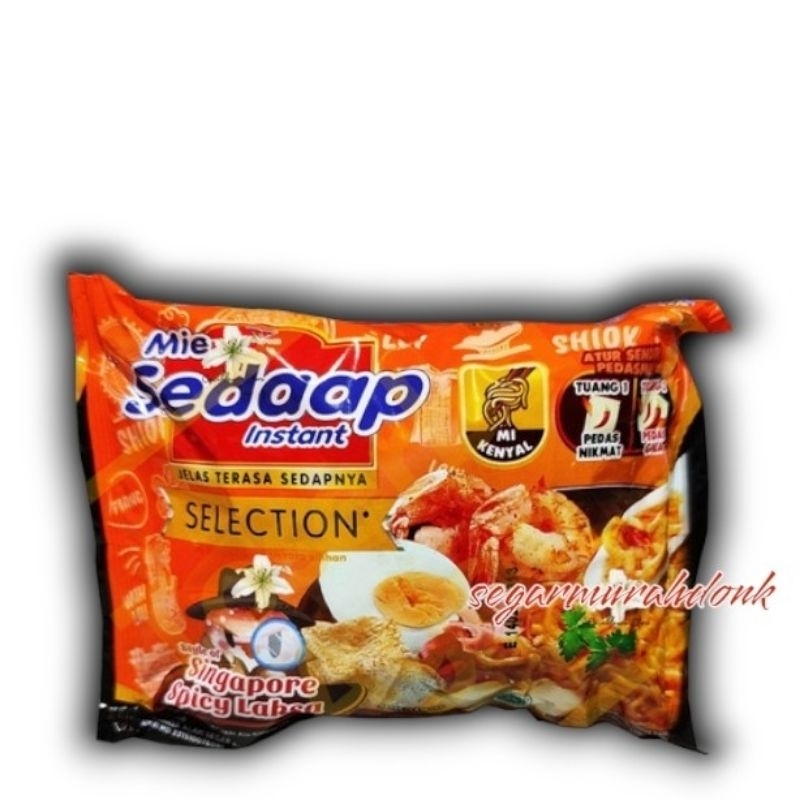 Jual Mie Sedaap mi instant rasa Singapore Spicy Laksa Satu an | Shopee ...