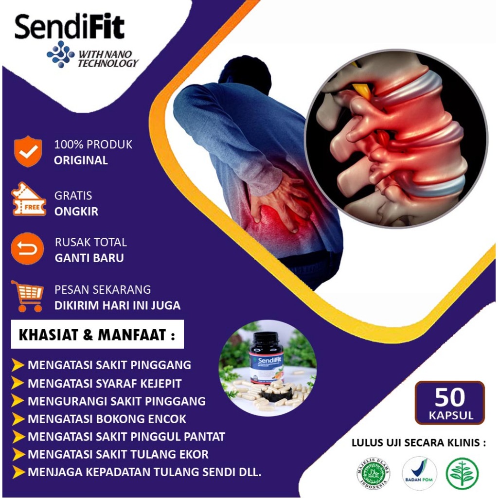 Jual Obat Sciatica Syaraf / Saraf Kejepit, Obat Sakit Bokong dan Kaki ...