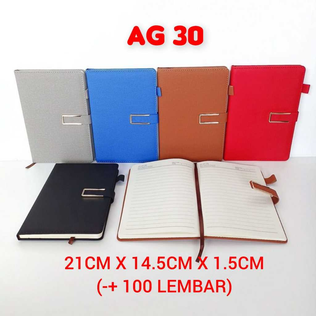 Jual AG 30 I Buku Agenda A5 I Notebook Buku Tulis Bisa Custome Nama dan ...