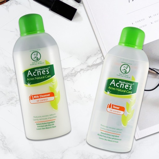 Jual ACNES Natural Care Oil Control Milk Cleanser & Toner (110ml ...