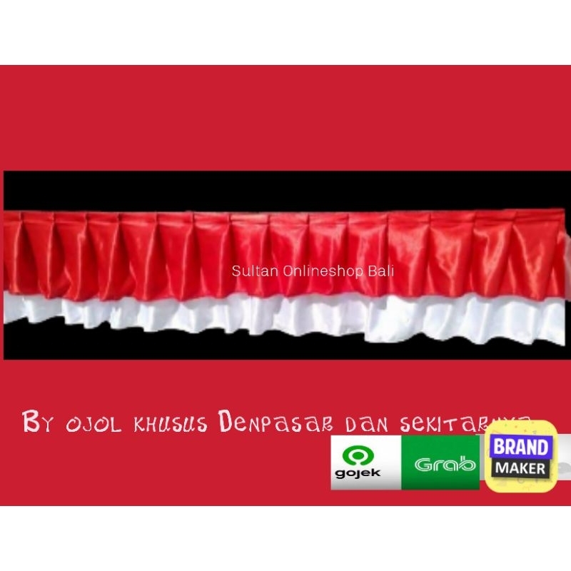 Jual Bendera Rample Merah Putih Per Meter L30cmXL40cmX1M(Sultan Bendera ...