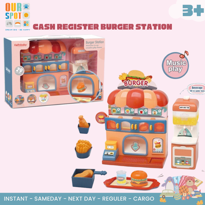Jual Burger Machine with light and sound - Pretend play - mainan masak ...