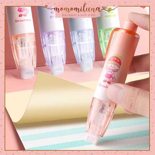 Jual Glue tape fruity girl lem kertas lem roll lucu cute MK1501 ...