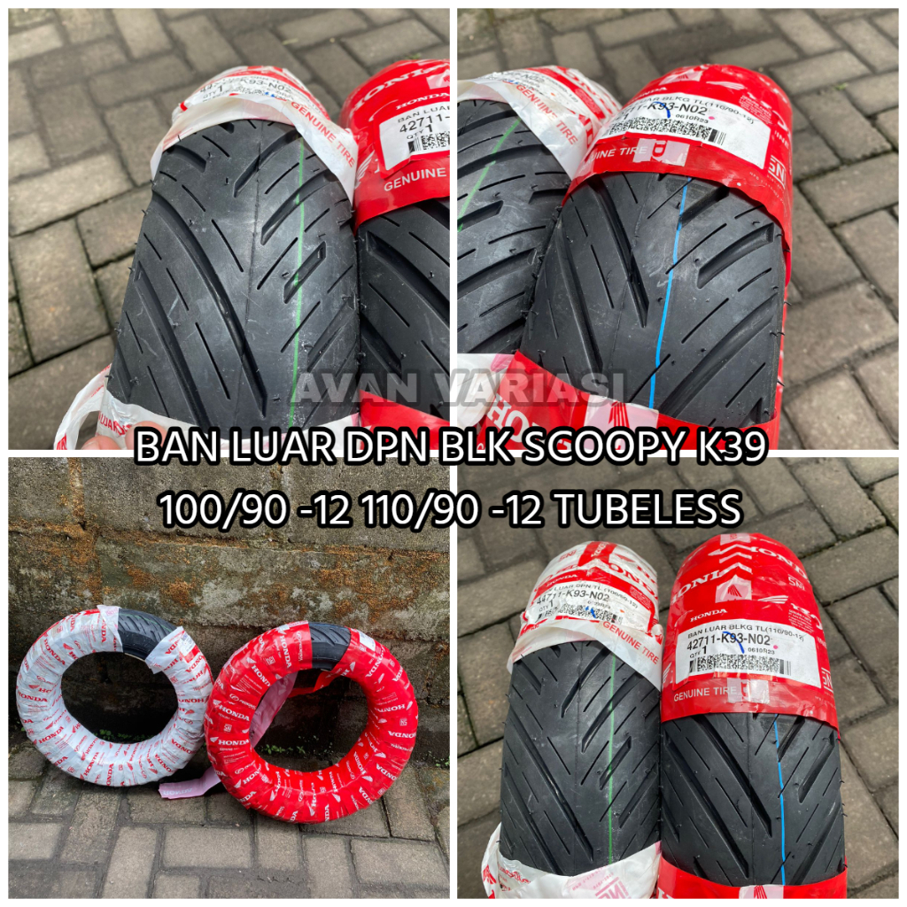 Jual BAN LUAR SCOOPY RING 12 DEPAN DAN BELAKANG 100/90 -12 110/90 -12 ...