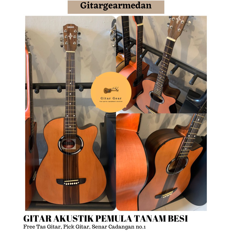 Jual GITAR AKUSTIK PEMULA TANAM BESI E | Shopee Indonesia