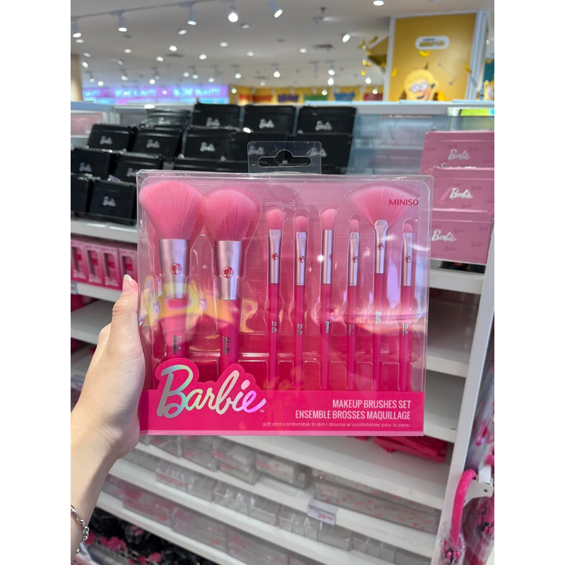 Jual Miniso x Barbie‼️ Make Up Brush Set Barbie | Shopee Indonesia