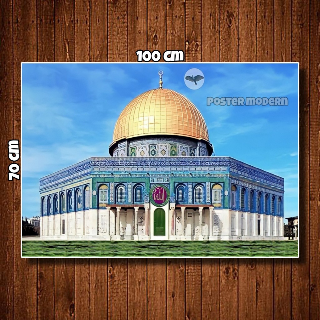 Jual WALLDECOR POSTER MASJID AL-AQSA ART Ukuran Besar Terlaris Code 21 ...