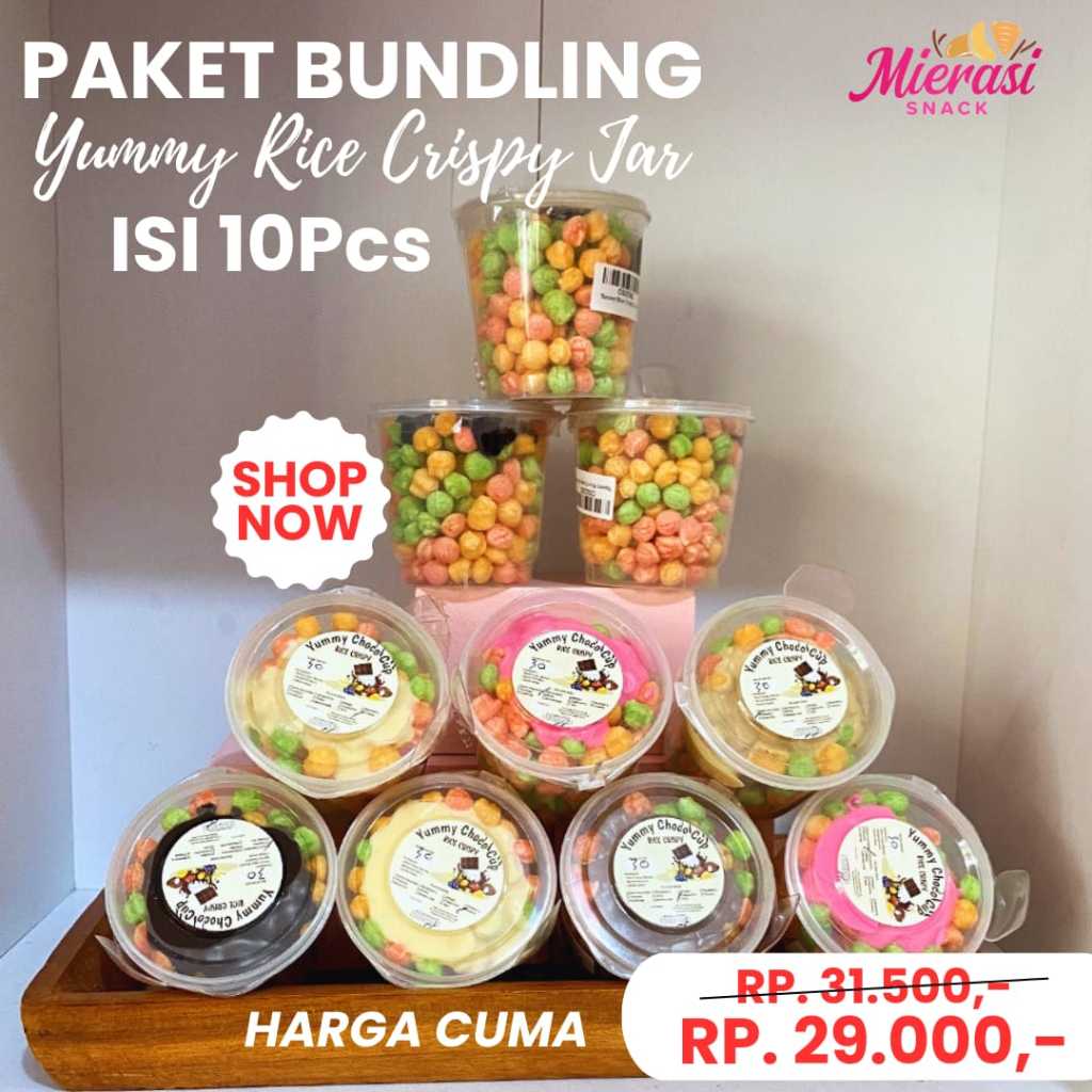 Jual Paket BUNDLING 10pcs YUMMY RICE Crispy Cup 150ml | Nyamnyam Rice ...