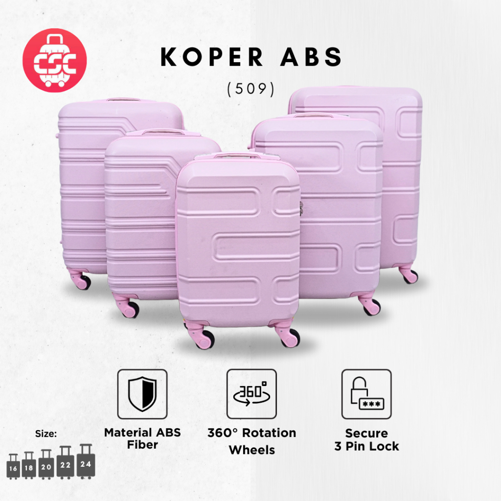 Jual (509) Koper Sultan Pink 16, 18, 20, 22, 24 Inch Anti Pecah 4 Roda ...