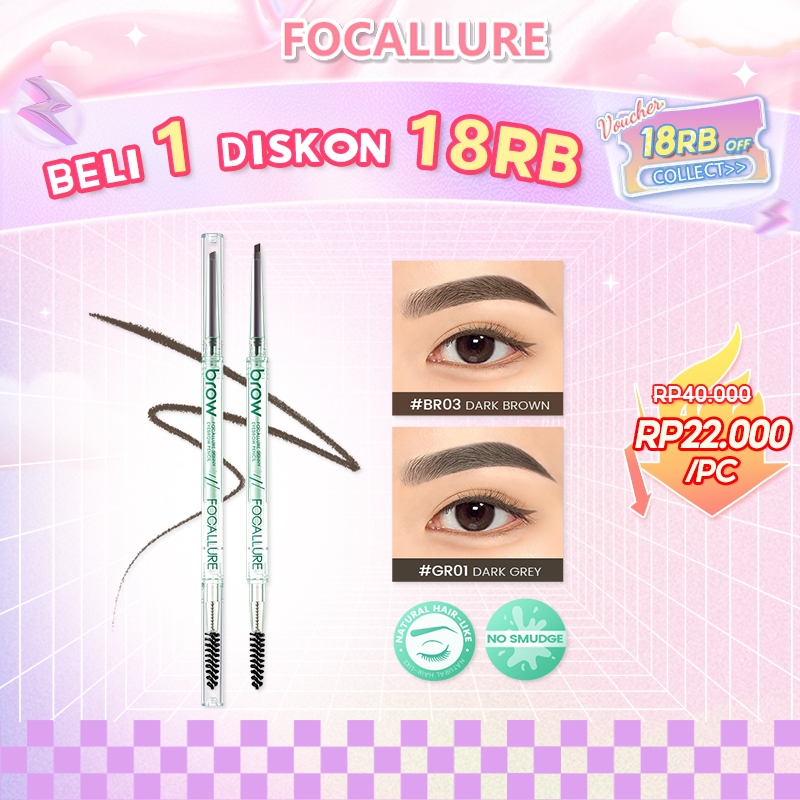 Jual FOCALLURE Ultra-fine Eyebrow Pencil 1MM Waterproof Eye Brow ...