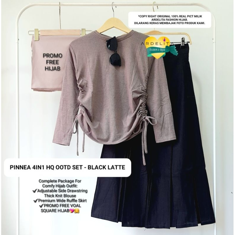Jual PINNEA SET ROK 3IN1 HQ SETELAN BAJU WANITA TERBARU KEKINIAN HEMAT ...