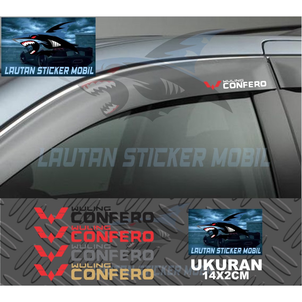 Jual stiker talang air mobil confero cutting sticker talang air mobil ...