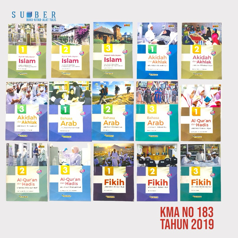 Jual Buku Madrasah Aliyah Kelas 10 11 12 Fikih Al Quran Hadis Bahasa Arab Akidah Akhlak SKI ...