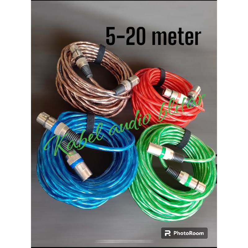 Jual kabel mic/microphone CANON XLR male to XLR female ..kabel MAKITA ...