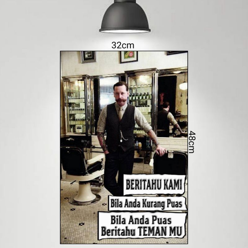Jual POSTER KATA" BARBER KUALITAS PHOTO NEW | Shopee Indonesia