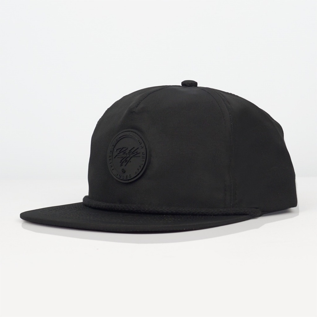 Jual INSANELTD.Topi Snapback Rckls Applied Full Black Original | High ...