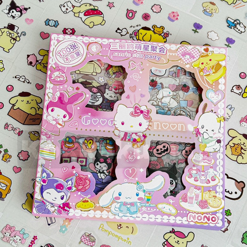 Jual ( KKM ) NONO STAR Party Sticker Box 2D Dekorasi Anak Cewek ...