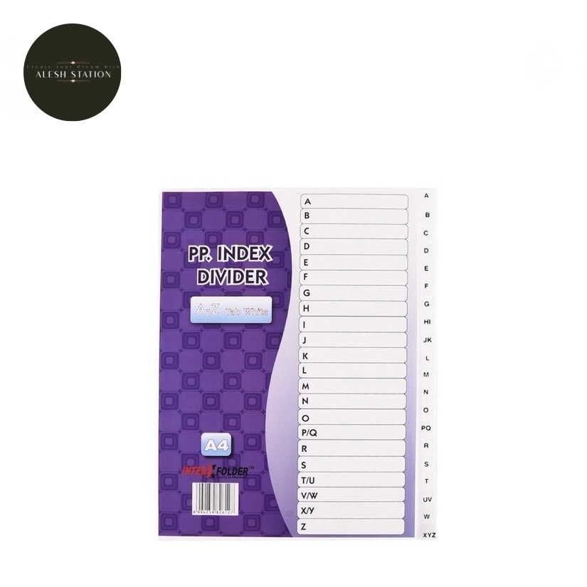 Jual Index Divider A4 Inter X / Pembatas Binder Ordner / A-Z Alfabet ...