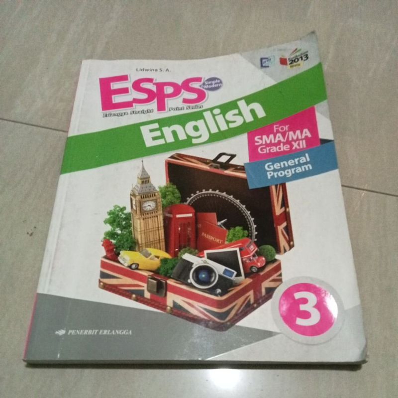 Jual BUKU ORI ESPS ENGLISH KELAS 3 SMA PENERBIT ERLANGGA | Shopee Indonesia