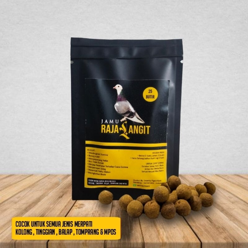 Jual jamu merpati kolong dan balap jamu raja langit isi 25 butir ...