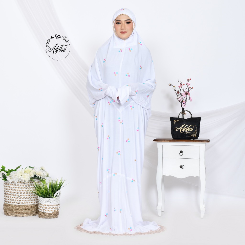 Jual ADRIKNI - Free Tas Mukena Terusan Dewasa Bordir Wawar Hani ...