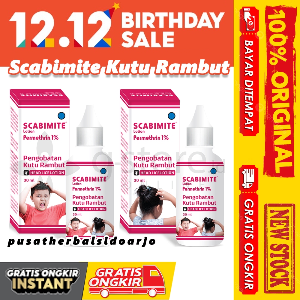 Jual Scabimite Lotion Permethrin 1% Terapi Pengobatan Kutu Rambut Head ...