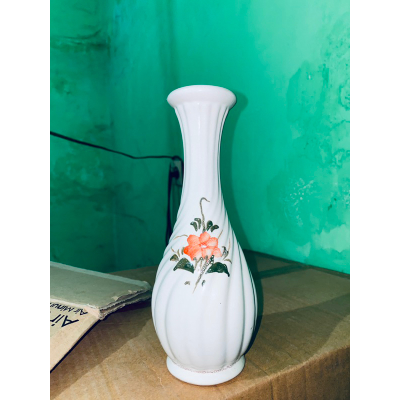 Jual VAS BUNGA KERAMIK | VAS AESTHETIC | VAS BIOLA PUTIH | Shopee Indonesia