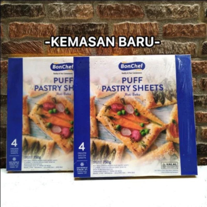 Jual Bonchef Puff Pastry 750 gr / Adonan Beku Pastry Sheet (Zuppa / Pie ...